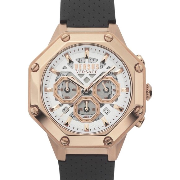 Versace | Accessories | Versace White Dial Rose Gold Mens Watch | Poshmark